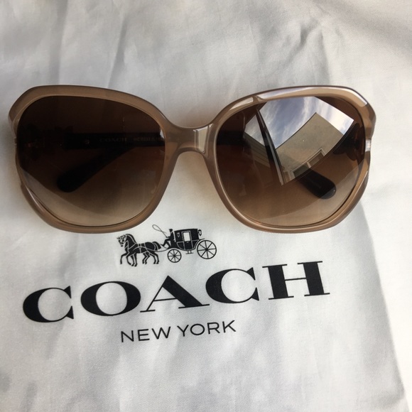 Coach | Accessories | Coach Sunglasses Milky Light Brown Flower L33 ...